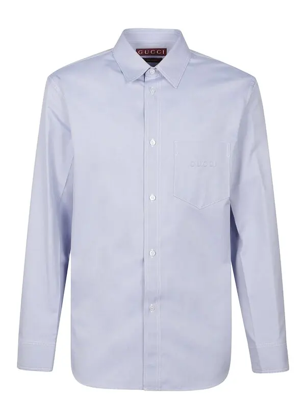 Gucci Cotton Shirt - Sky Blue