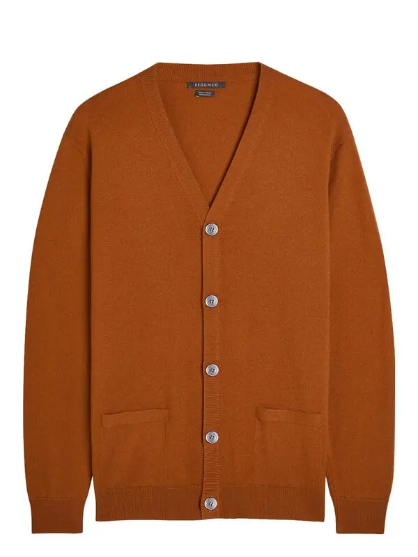 BEGG X CO Heriot Cashmere Cardigan - Orange