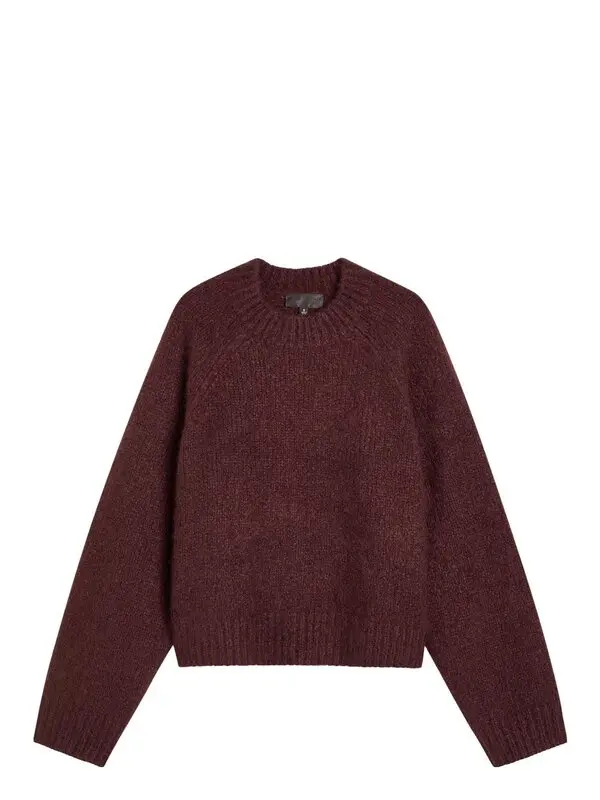 NILI LOTAN Tomaso Cashmere And Silk-blend Jumper - Burgundy