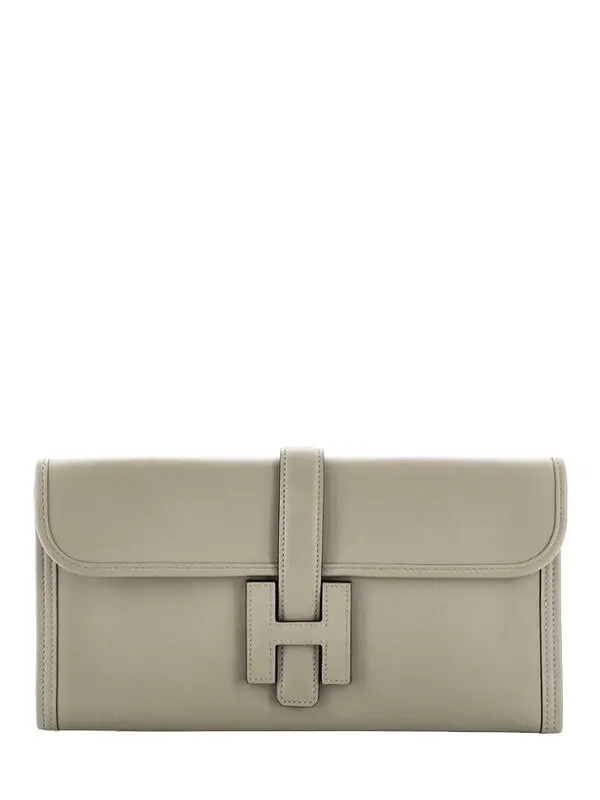 HERMES 29 Jige Elan Clutch Swift - Green