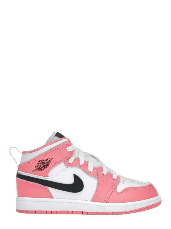 JORDAN 1 Mid Sneakers - Pink Gaze/white/black