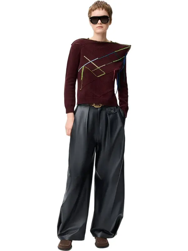 Loewe Wool Sweater - Burgundy