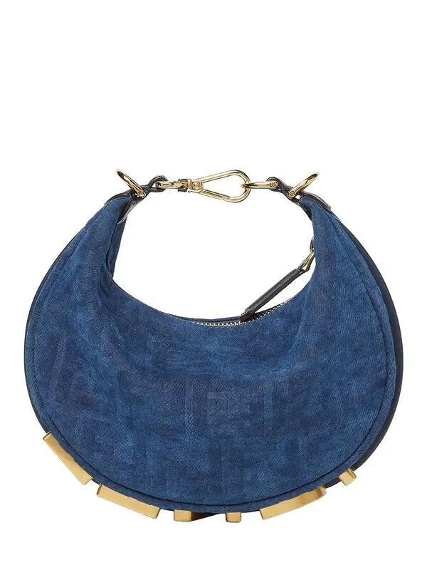 Fendi Fendigraphy Mini Hobo Bag - Blue