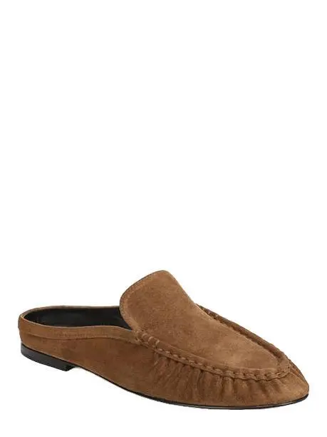 Vince Tevin Ruched Apron Toe Mule - Elmwood
