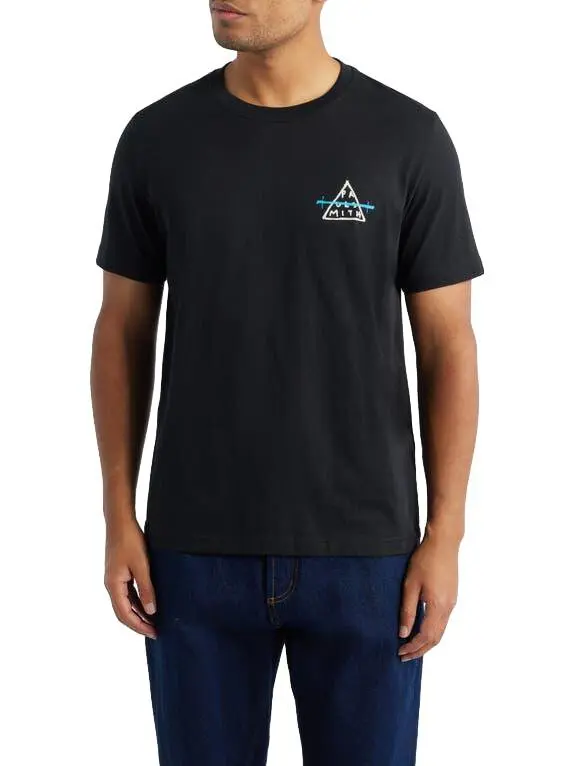 Paul Smith Regular Fit Triangle Organic Cotton Graphic T-shirt - Black