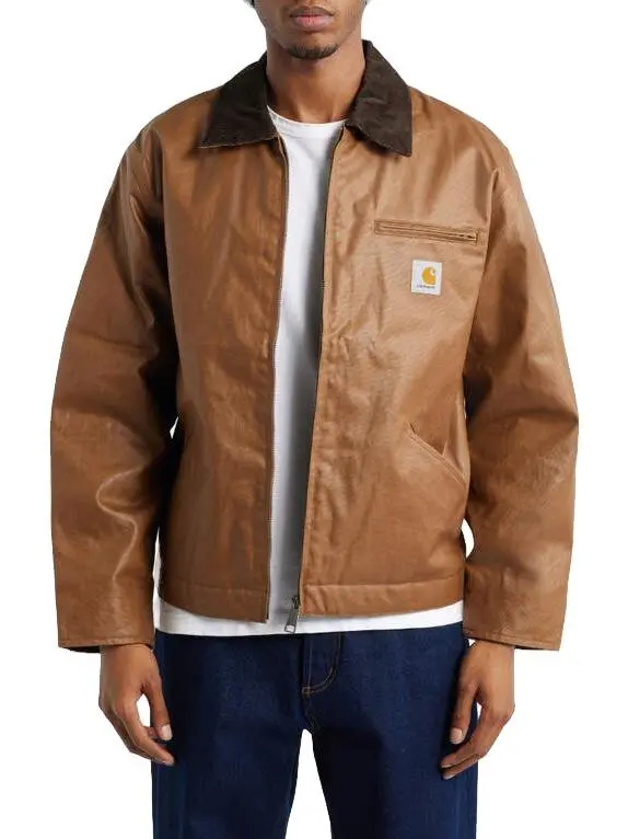 Carhartt Work In Progress Coated Cotton Jacket - Hamilton Beige