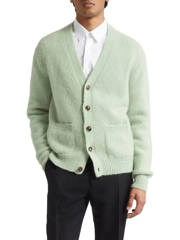TOM FORD Alpaca Blend Cardigan - Iced Pistachio