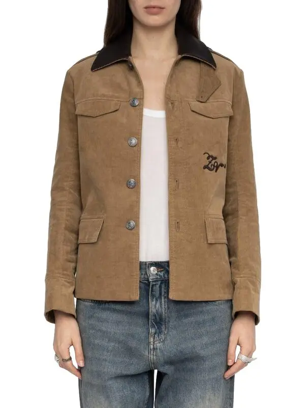 Zadig&Voltaire Veram Corduroy Jacket - Cookie
