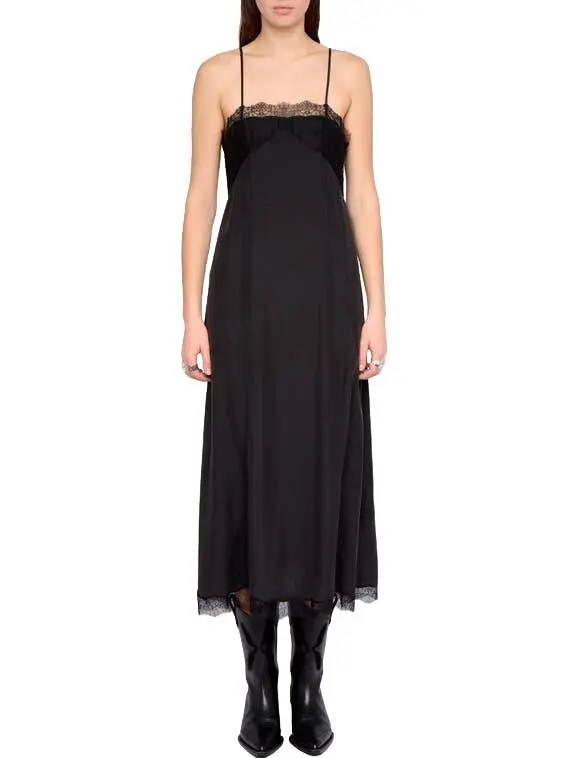 Zadig&Voltaire Ridar Silk Slipdress - Black