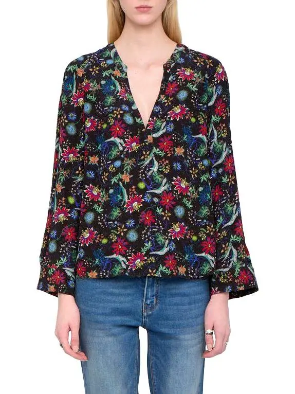 Zadig&Voltaire Torny Virgin Garden Print Top - Encre
