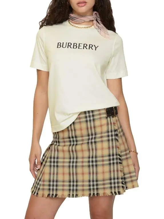 Burberry Frankie Logo Graphic T-shirt - Chalk