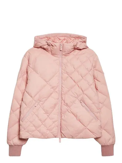 Burberry Delley Quilted Down Puffer Jacket - Begonia Pink