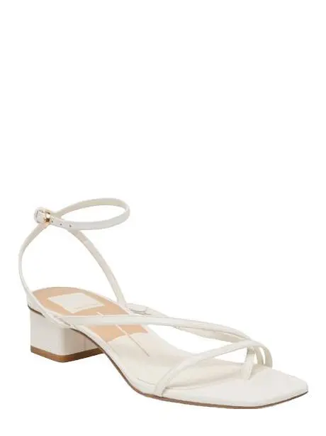 Dolce Vita Karlos Ankle Strap Sandal - True White Leather