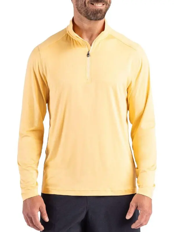 Cutter & Buck Coastline Epic Comfort Half Zip Performance Pullover - Desert