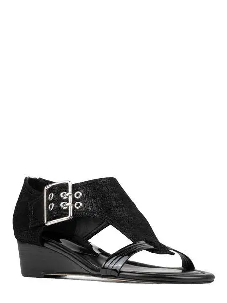 DONALD PLINER Wedge Sandal - Black