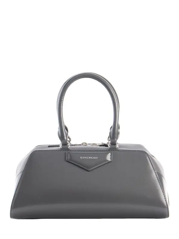 Givenchy Small Antigona Leather East/west Satchel - 021-dark Grey