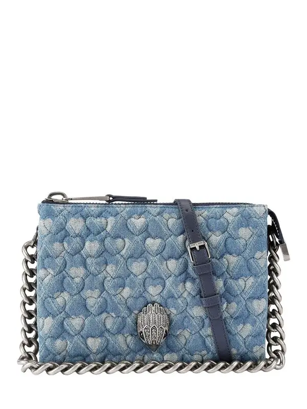 Kurt Geiger Kensington Pouch With Chain Strap - Dark Blue