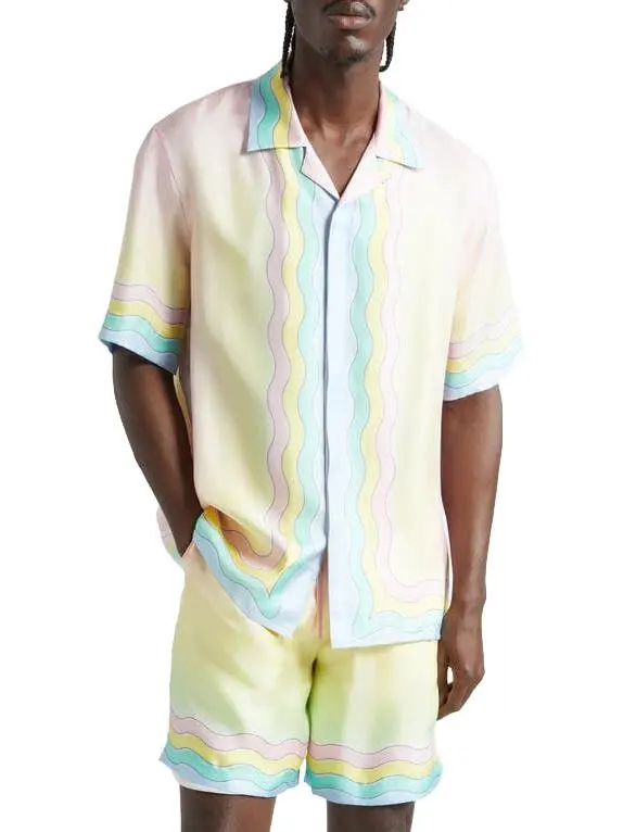 Casablanca Ce Silk Camp Shirt - For The Love Of Dan