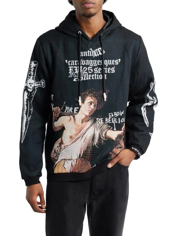 VERYRARE David Vs Goliath Graphic Hoodie - Black
