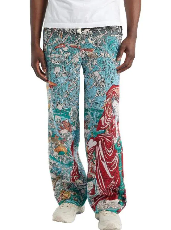 VERYRARE Jigoku Dayu Drawstring Pants - Blue/green