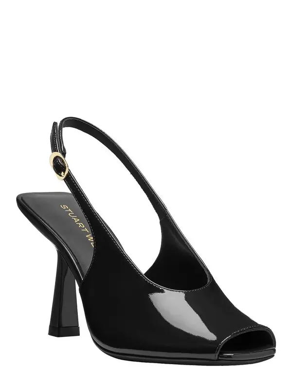 STUART WEITZMAN Val Slingback 85 Sandal - Black