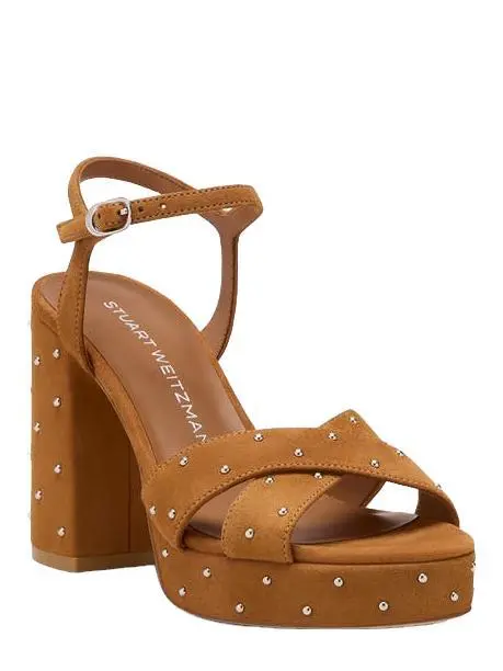 STUART WEITZMAN Studded Platform Sandal - Hazel