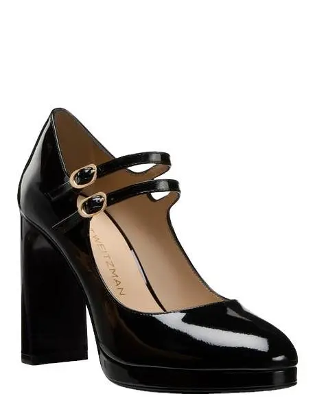 STUART WEITZMAN Babette Platform Mary Jane Pumps - Black