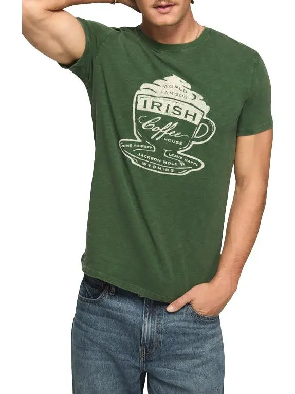 Lucky Brand Irish Coffee Cotton Graphic T-shirt - Greener Pastures