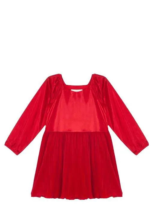ISOBELLA & CHLOE Velvet Dress - Red