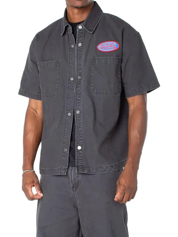 VON DUTCH Short Sleeve Hell Shirt - Moonless Night