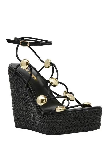 Steve Madden Oaklie Platform Slide Sandal - Black