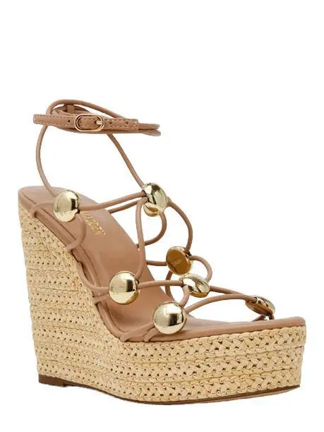 Steve Madden Oaklie Platform Slide Sandal - Natural