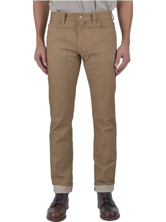 HIROSHI KATO The Pen Slim Fit Stretch Selvedge Jeans - Copper Raw