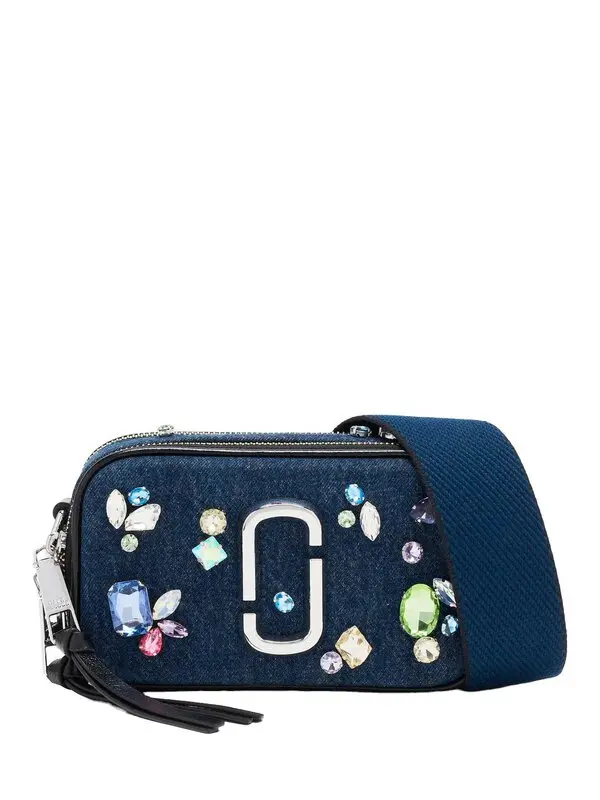Marc Jacobs Gem Denim Snapshot Crossbody Bag - Indigo