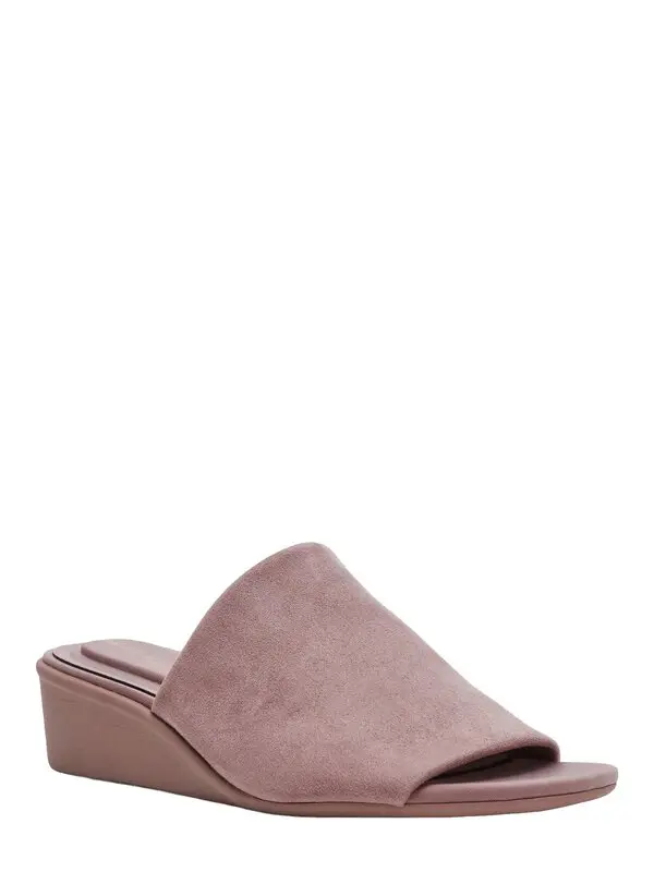 Anne Klein Wedge Slide Sandal - Taupe