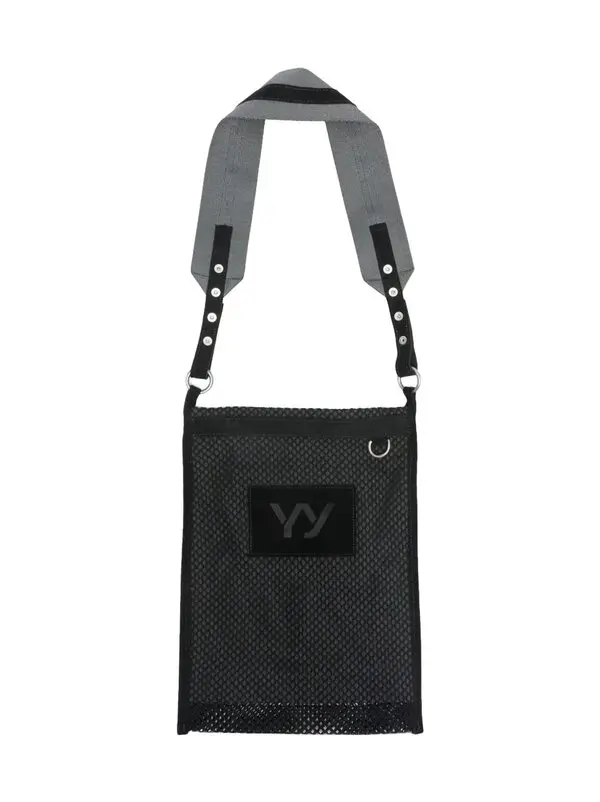 OPEN YY Mesh Cross Body Bag - Black
