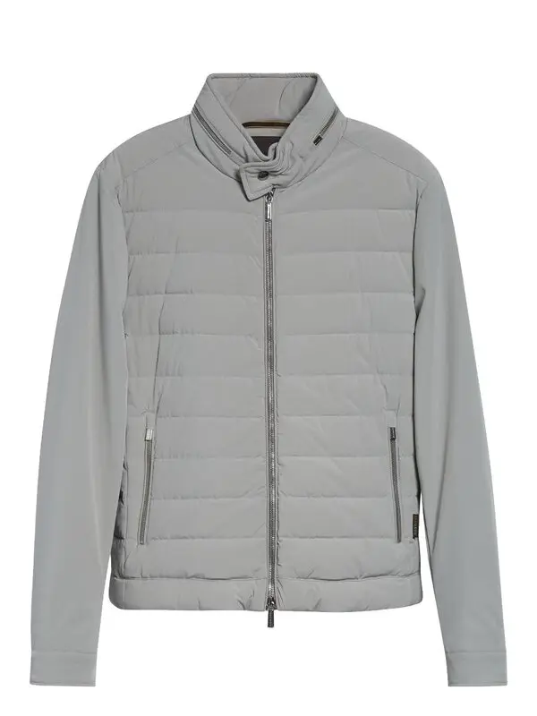 MOORER Filippo Water-resistant Quilted Down Jacket - Ghiaccio