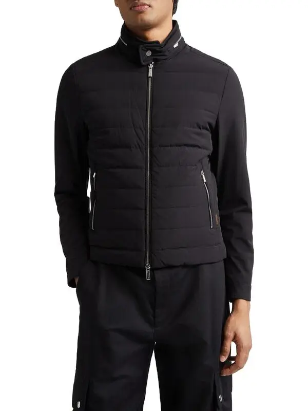 MOORER Filippo Water-resistant Quilted Down Jacket - Nero