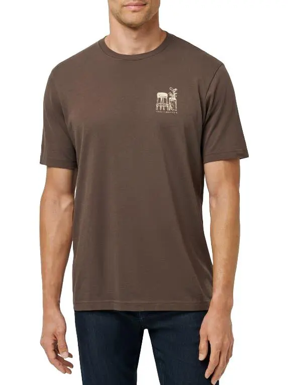 Travis Mathew Tasting Room Cotton Graphic T-shirt - Chocolate