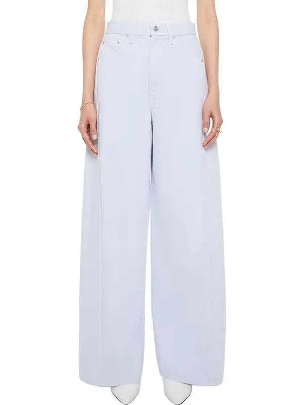 MOTHER The Pipe Dream Sneak Wide Leg Jeans - Hit The Hay Xenon Blue