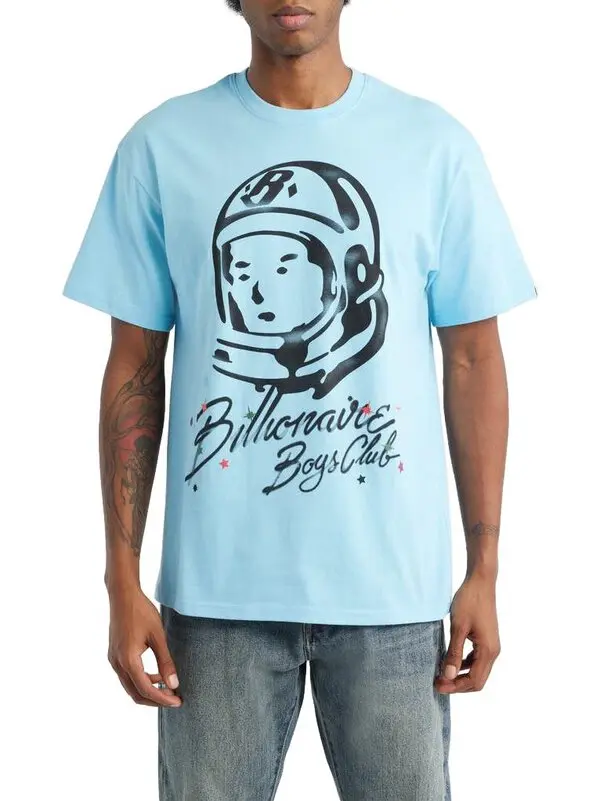 BILLIONAIRE BOYS CLUB Bb Helmet Head Cotton Graphic T-shirt - Baltic Sea