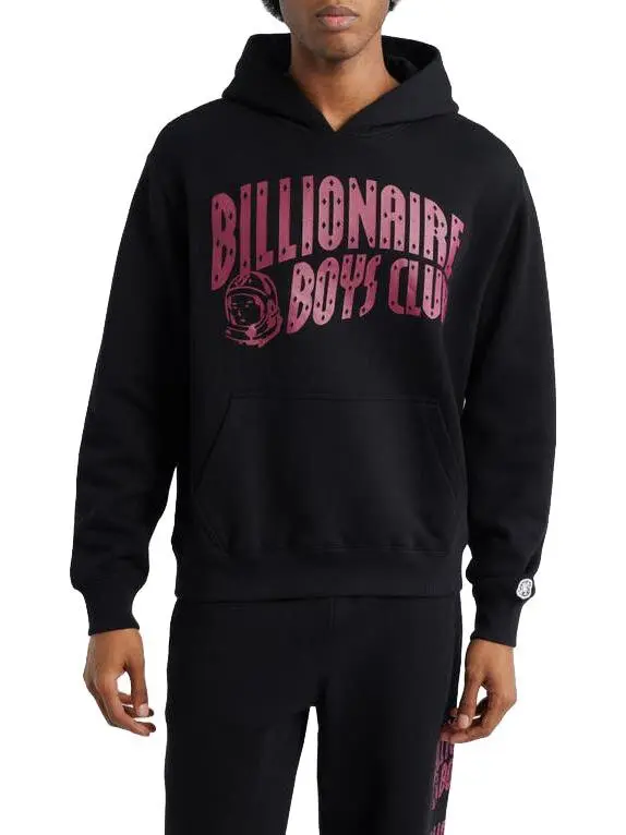 BILLIONAIRE BOYS CLUB Curve Cotton Graphic Hoodie - Black