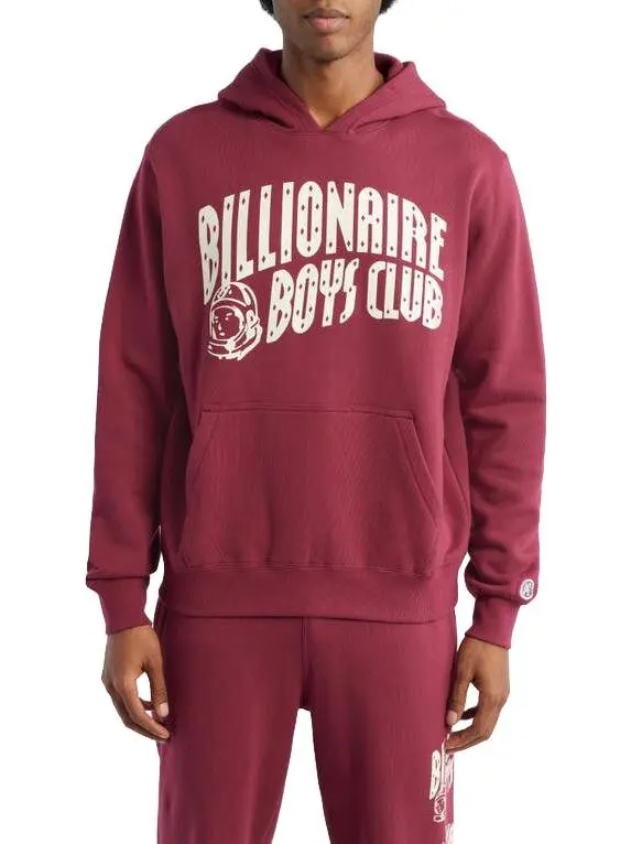 BILLIONAIRE BOYS CLUB Curve Cotton Graphic Hoodie - Rhododendron