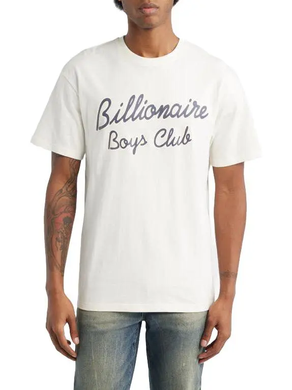 BILLIONAIRE BOYS CLUB Bb Mantra Cotton Graphic T-shirt - Whisper White
