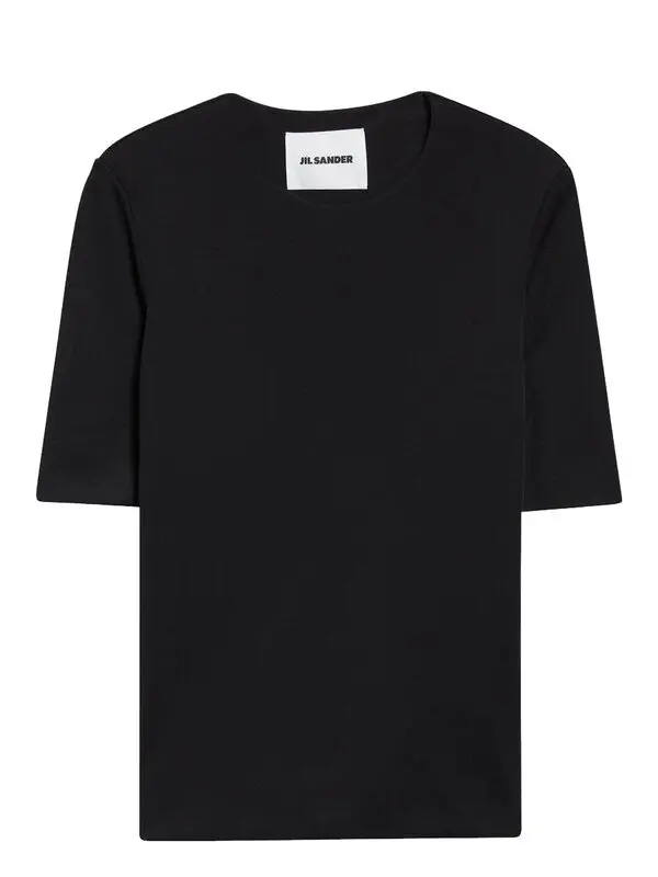 JIL SANDER Classic Crewneck T-shirt - Black