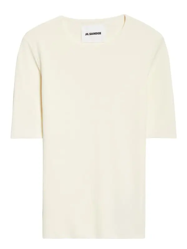 JIL SANDER Classic Crewneck T-shirt - Chalk