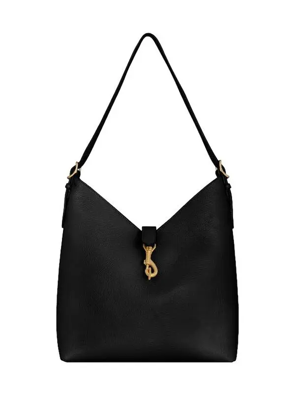 Rebecca Minkoff Mini Megan Leather Hobo Bag - Black