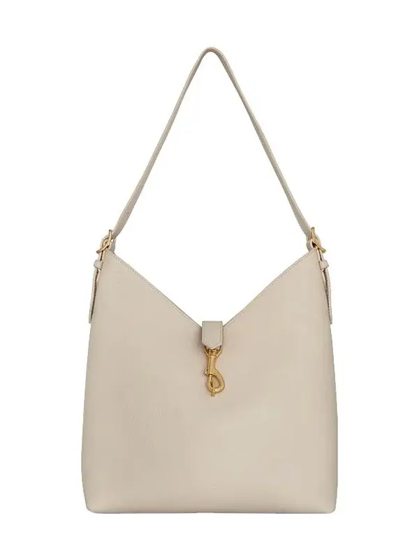 Rebecca Minkoff Mini Megan Leather Hobo Bag - Stone