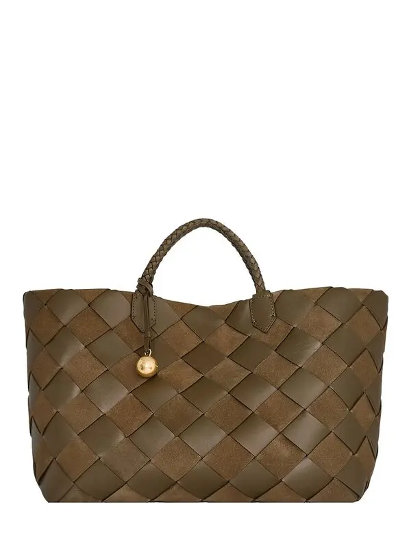 Rebecca Minkoff Mini Frankie Woven Leather Tote - Vintage
