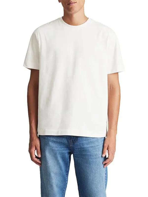 MAVI Relaxed Fit Cotton T-shirt - Antique White